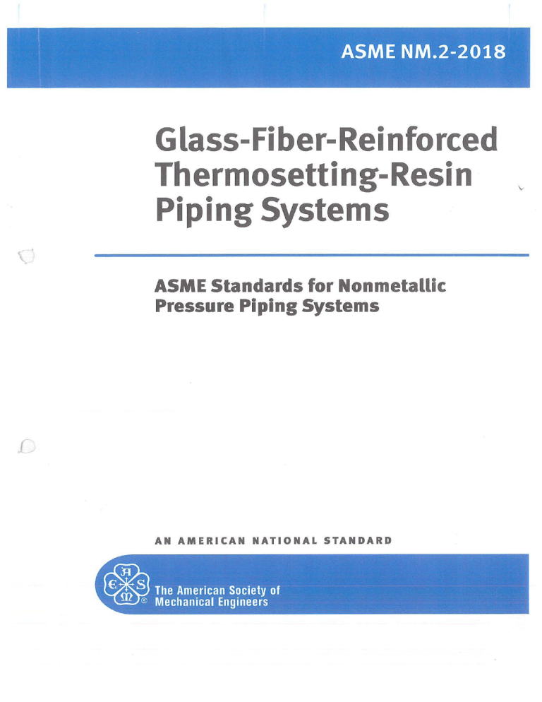 ASME NM.2-2018 FRP Piping Standard