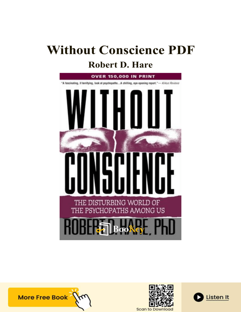 Without Conscience Book Summary by Robert Hare