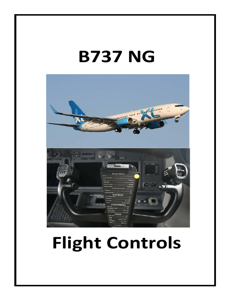 Boeing B737 NG Flight Controls Systems Summary