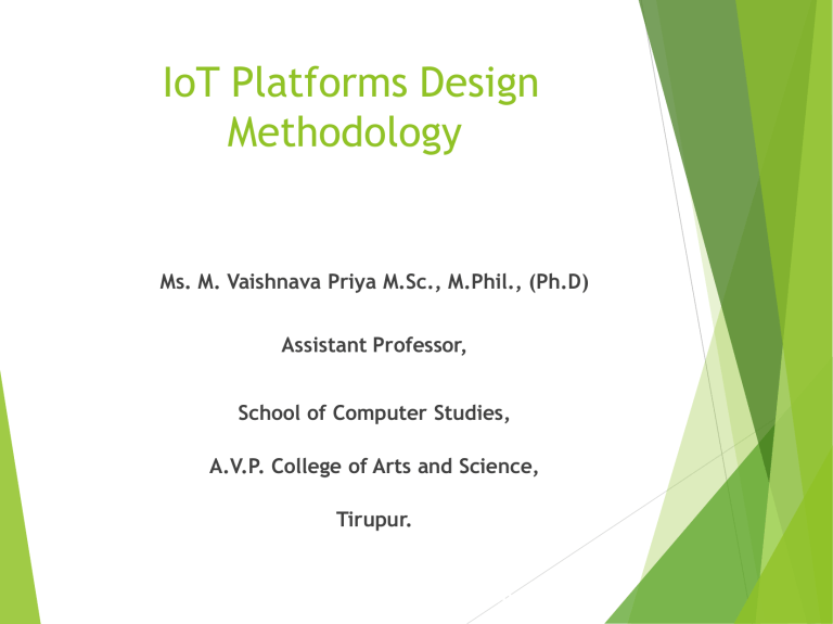 IoT Platform Design Methodology Guide