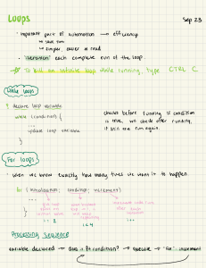Introduction to Programming Loops