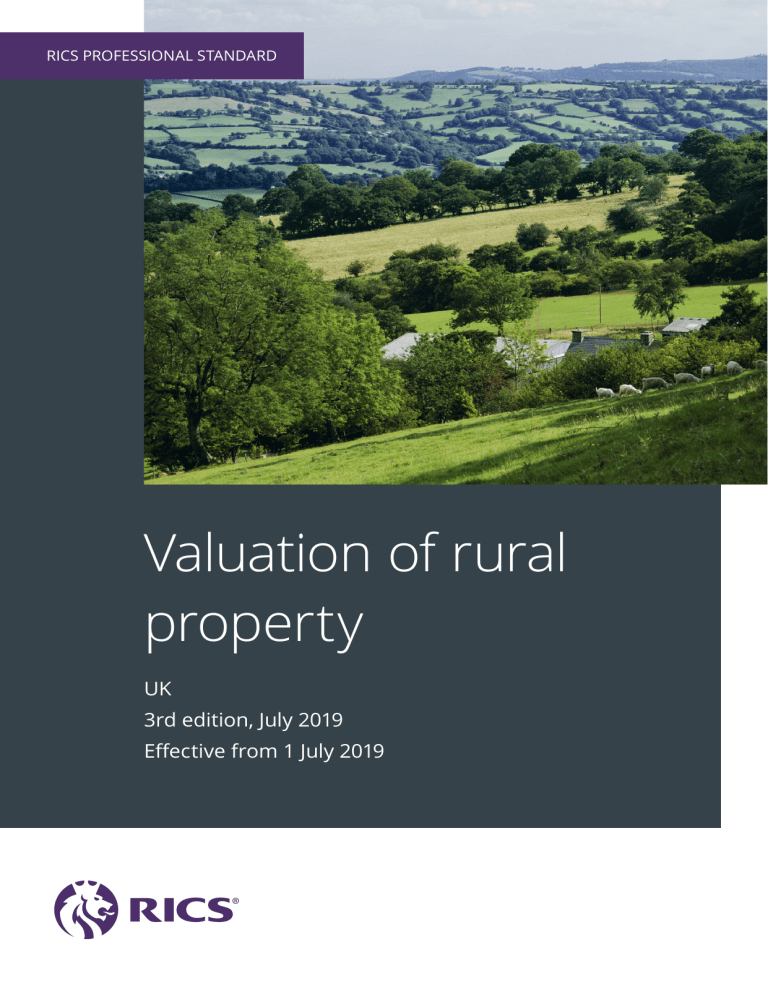 RICS Valuation of Rural Property UK Standard