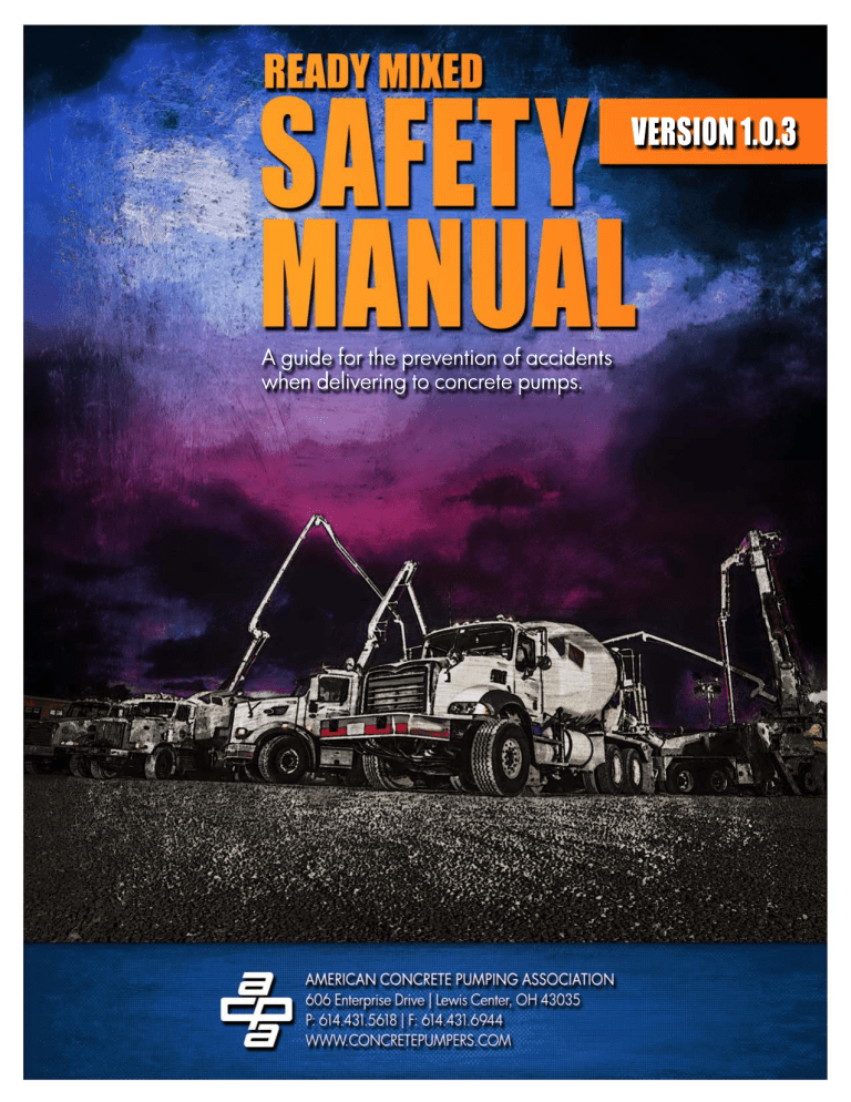 Concrete Pump Safety Manual for Truck Drivers
