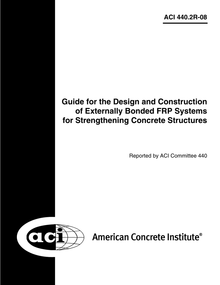 ACI 440.2R-08 Guide: FRP Concrete Strengthening