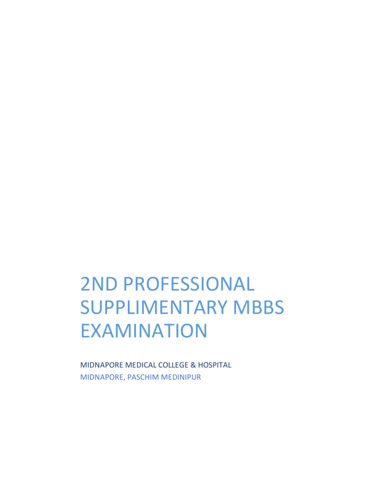 MBBS Supplementary Exam Study Guide