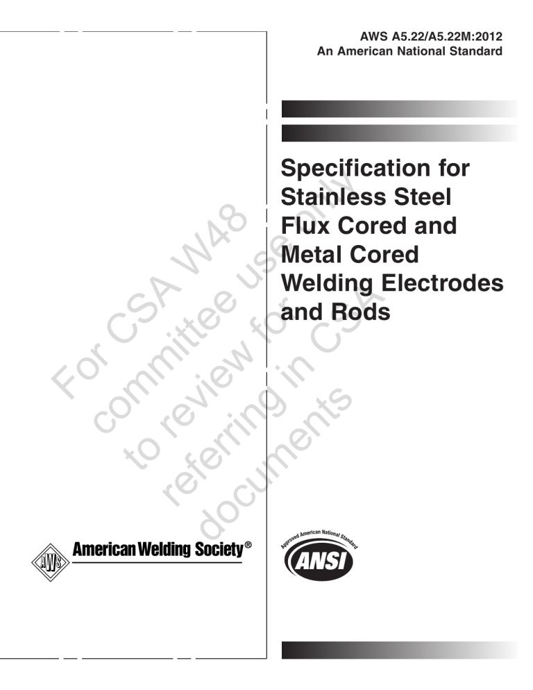 AWS A5.22 Stainless Steel Welding Electrodes