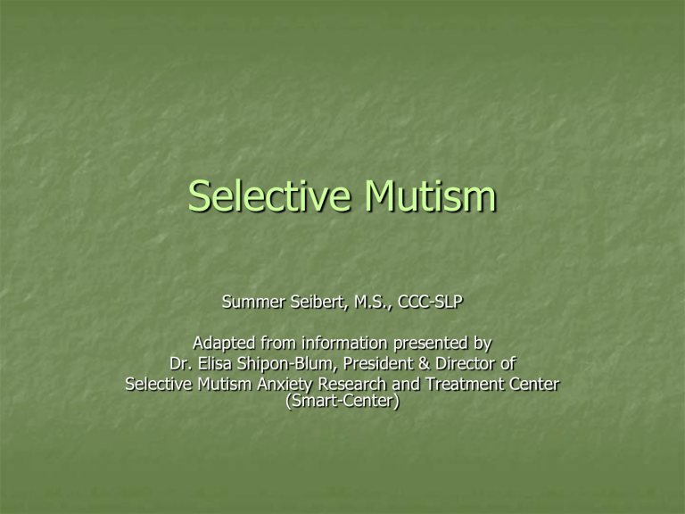 Guide to Selective Mutism Treatment & Evaluation