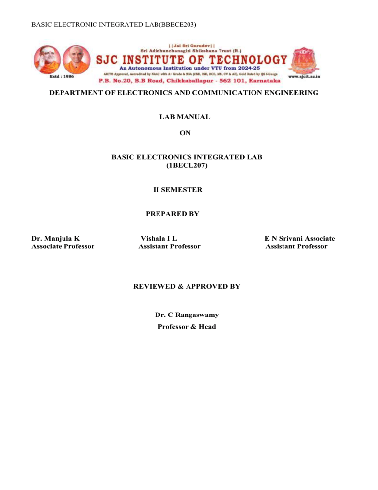 Basic Electronics Lab Manual
