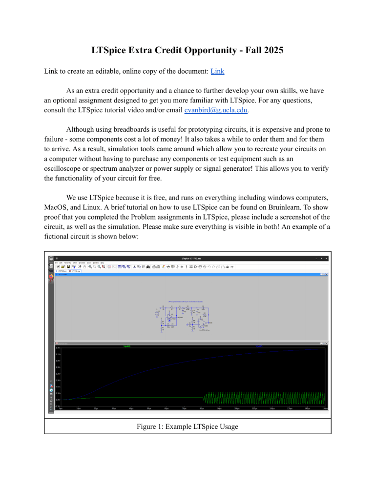LTSpice Extra Credit Assignment 2025