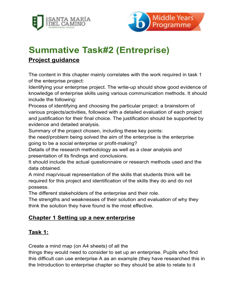 Enterprise Project Assignment Guidelines