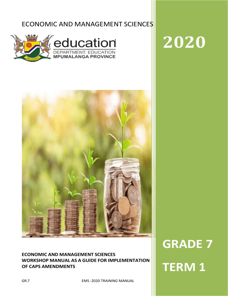 Grade 7 EMS CAPS Workshop Manual 2020