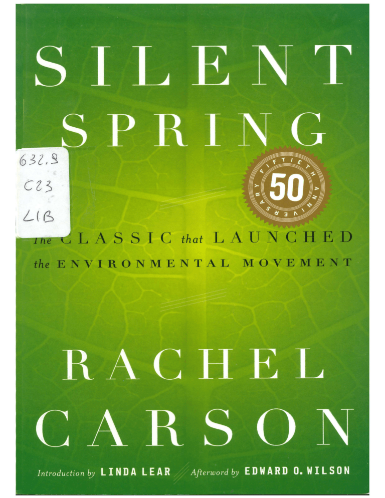 Silent Spring by Rachel Carson