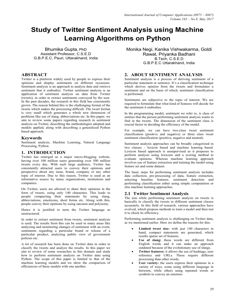 Twitter Sentiment Analysis with Python ML