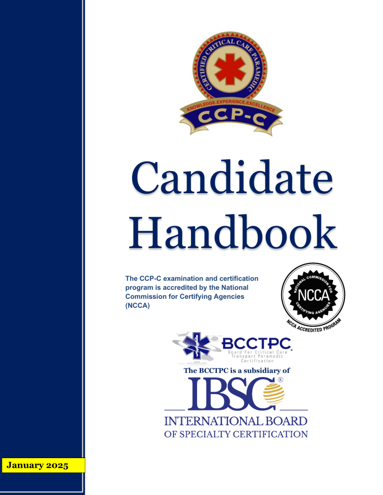 CCP-C Candidate Handbook 2025: Exam Prep & Certification Guide