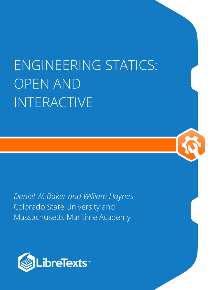 Engineering Statics: Open and Interactive Textbook