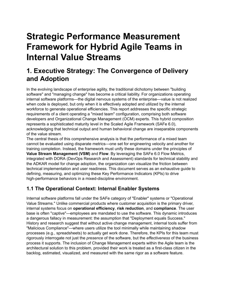Agile Performance Measurement Framework Guide