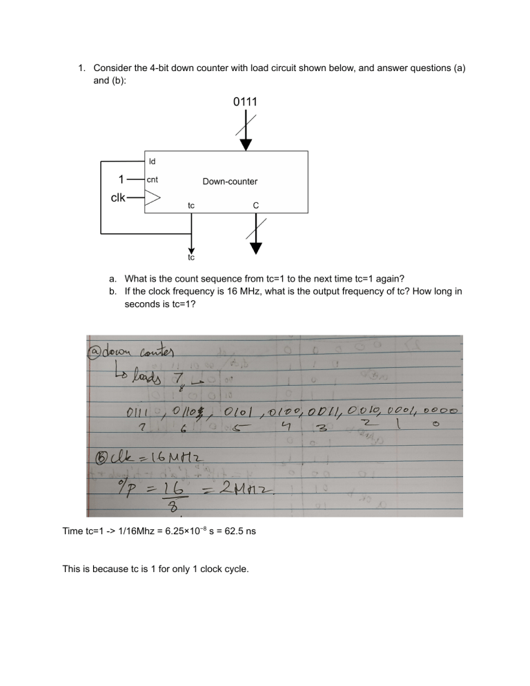 Digital Logic Design Problem Set