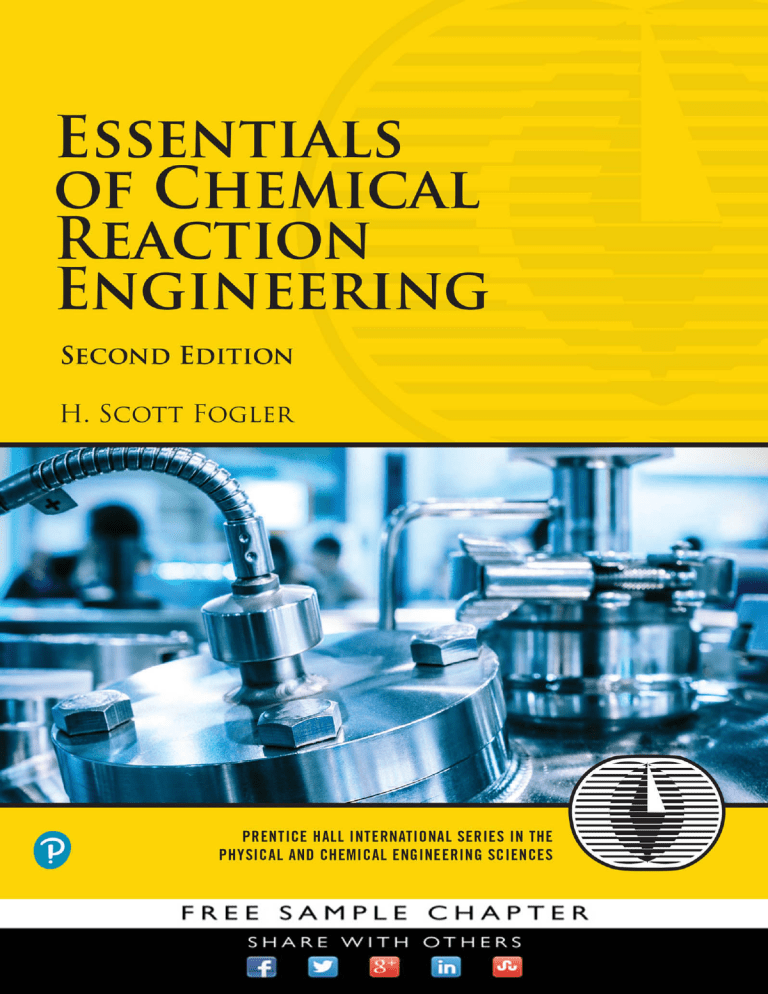 Essentials of Chemical Reaction Engineering Textbook