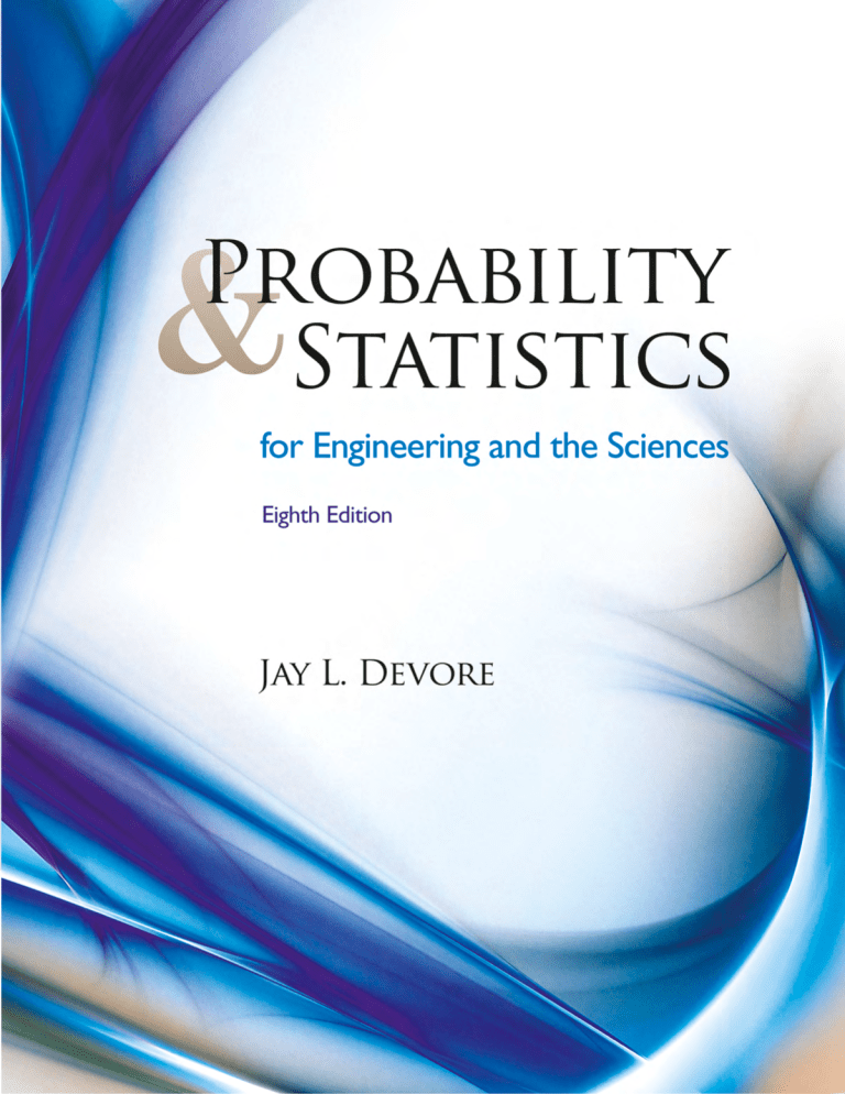 Probability & Statistics for Engineering and the Sciences Textbook