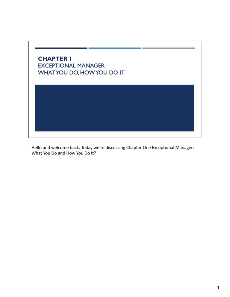 Management Principles: A Presentation Guide