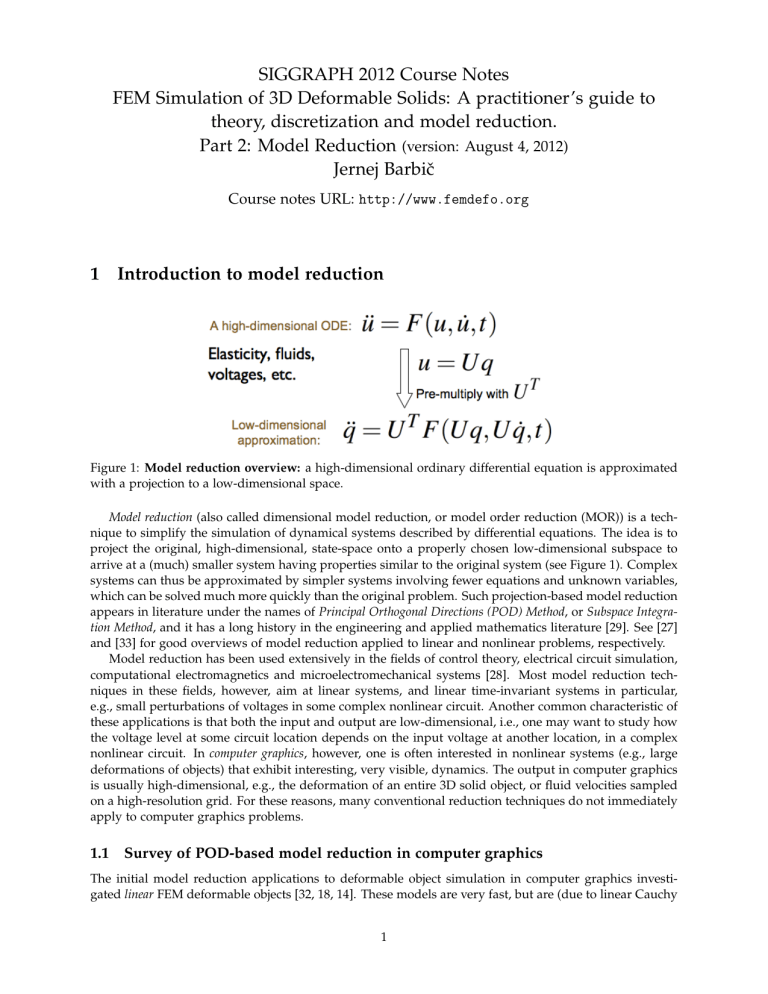 FEM Simulation Model Reduction Guide
