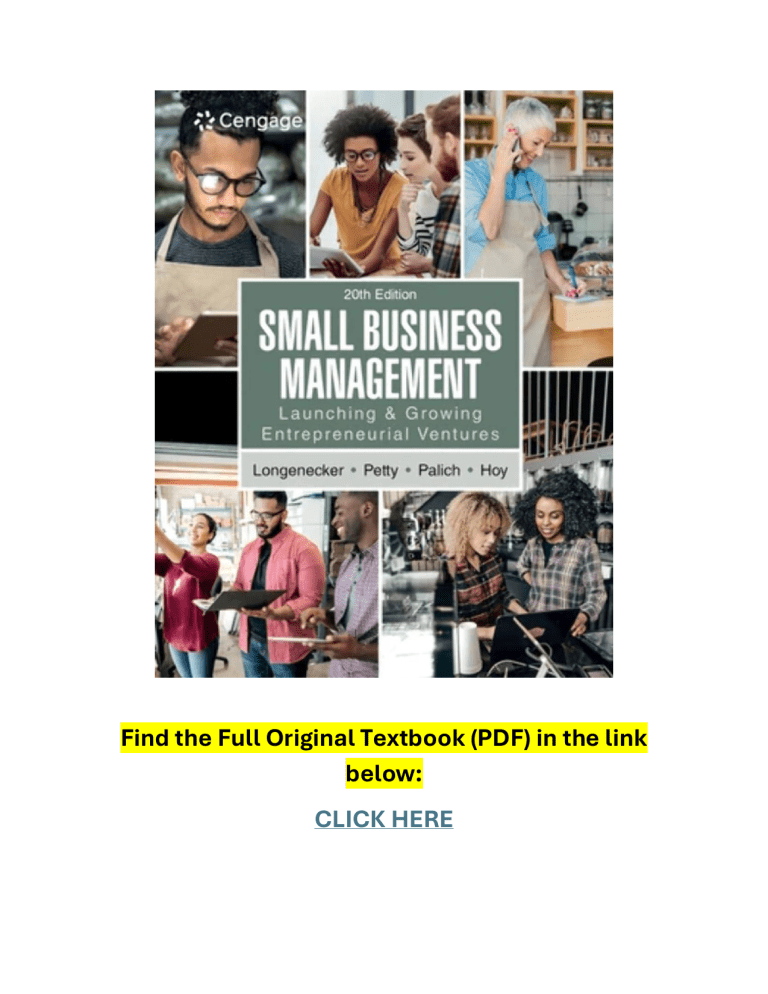 Small Business Management Textbook