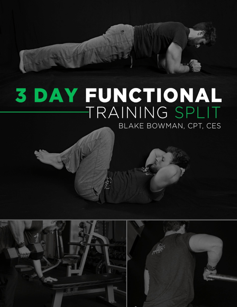 3-Day Functional Training Split Workout Plan