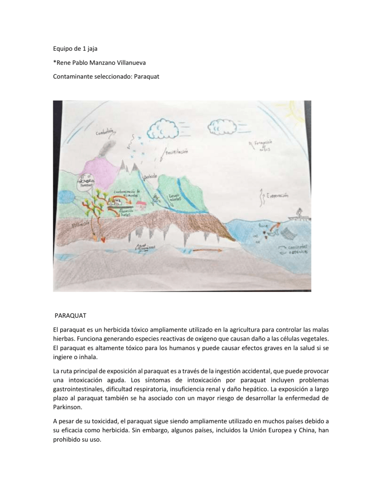 Análisis de Toxicidad e Impacto Ambiental del Paraquat