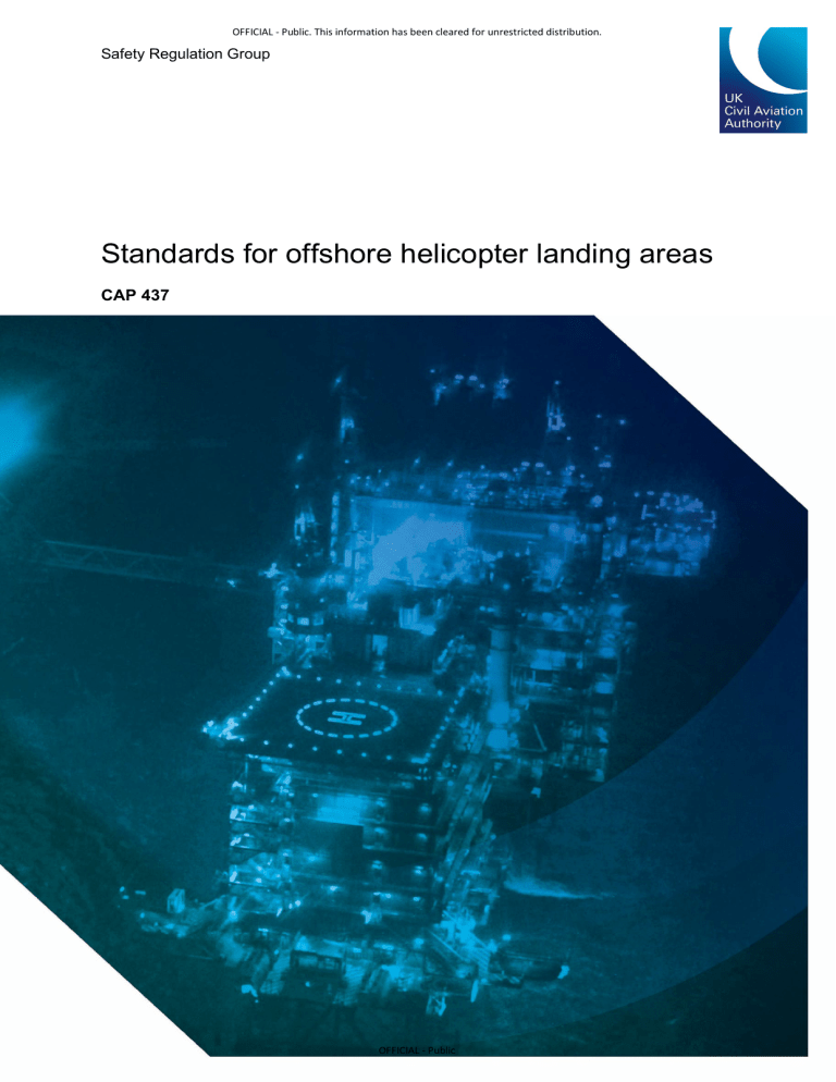 CAP 437: Standards for Offshore Helicopter Landing Areas (2023)