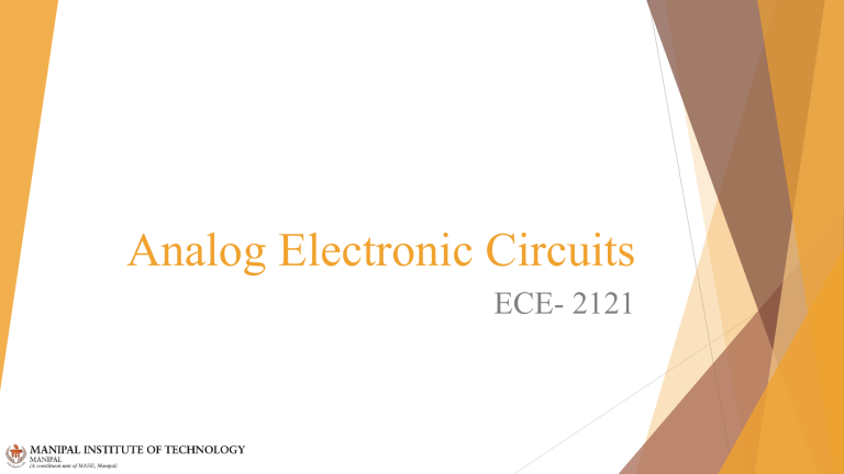 Analog Electronic Circuits: Frequency Response & MOS Amplifiers
