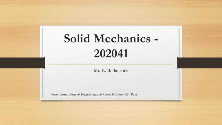 Solid Mechanics: Shear Force & Bending Moment Diagrams