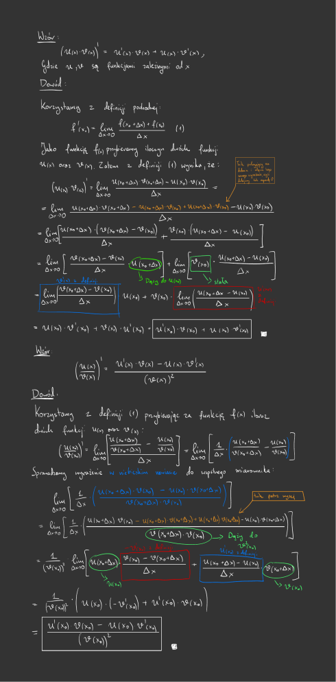 Calculus Lecture Notes: Derivative of Product of Functions