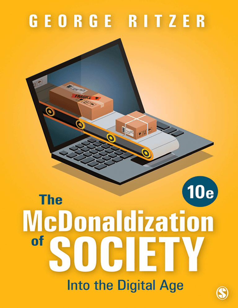 The McDonaldization of Society: 10th Edition by George Ritzer