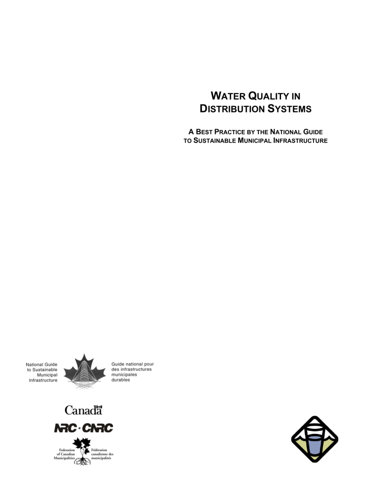 Water Quality in Distribution Systems Best Practices