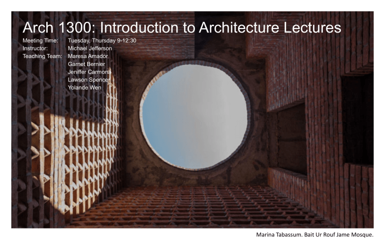 Introduction to Architecture: Form and Space
