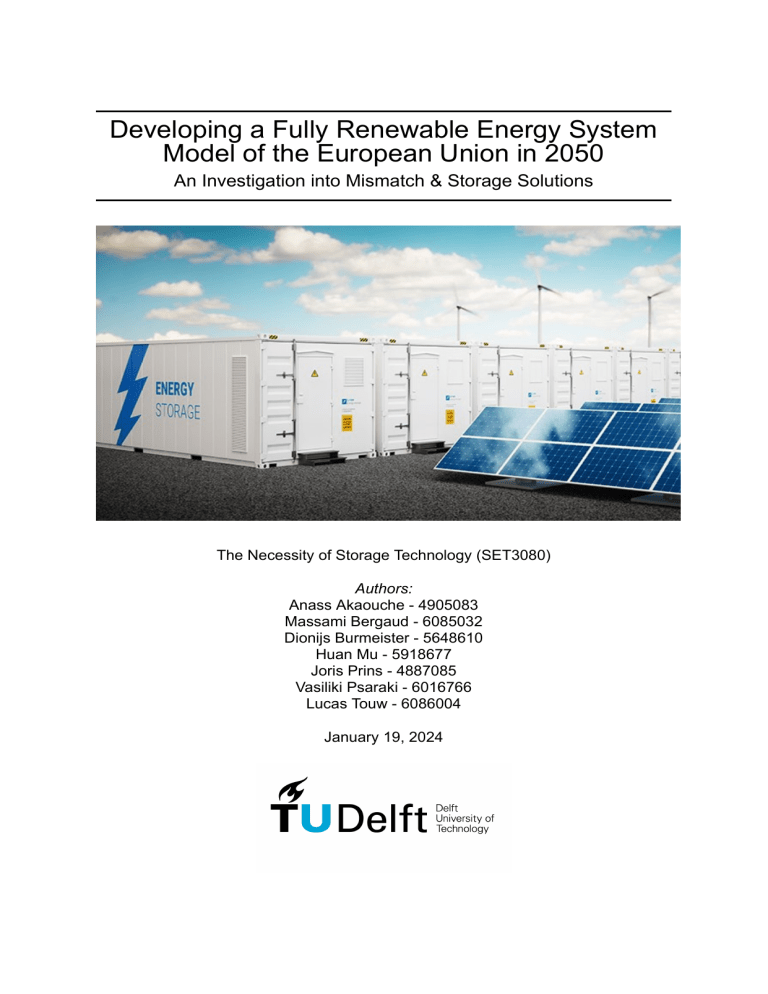 EU 2050 Renewable Energy Model