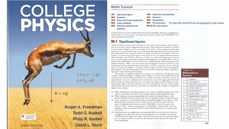 Math Tutorial: Exponents, Equations, Trigonometry