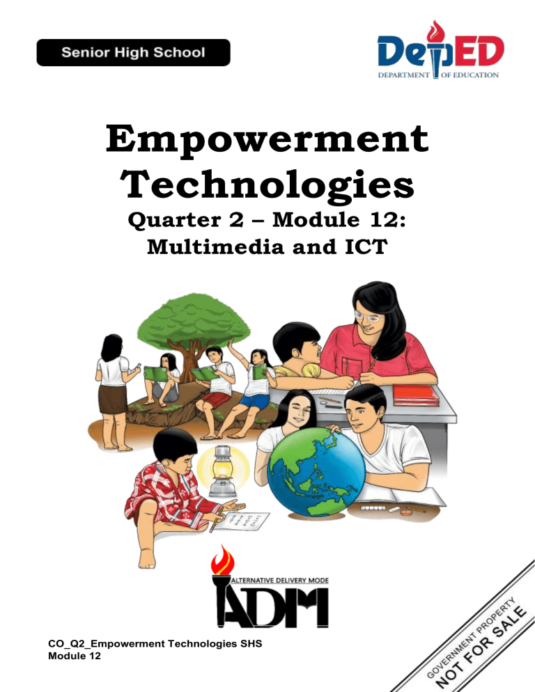 Empowerment Technologies Module 12: Multimedia and ICT (SHS)