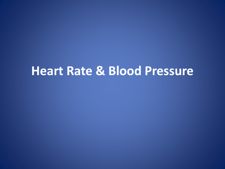 Heart Rate & Blood Pressure Measurement Guide
