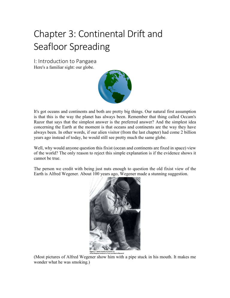 Chapter 3: Continental Drift and Seafloor Spreading