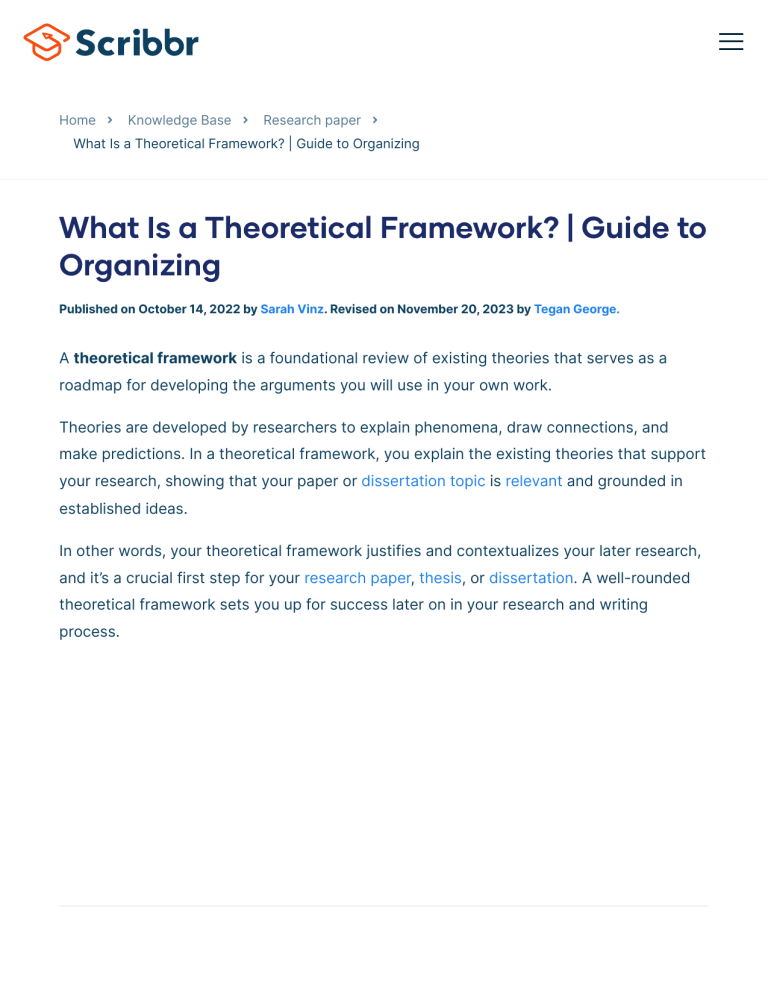 What Is a Theoretical Framework? Guide
