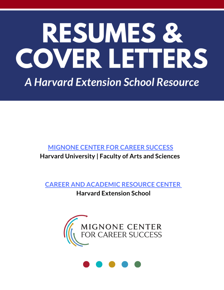 Harvard Resume & Cover Letter Guide: Career Success Tips