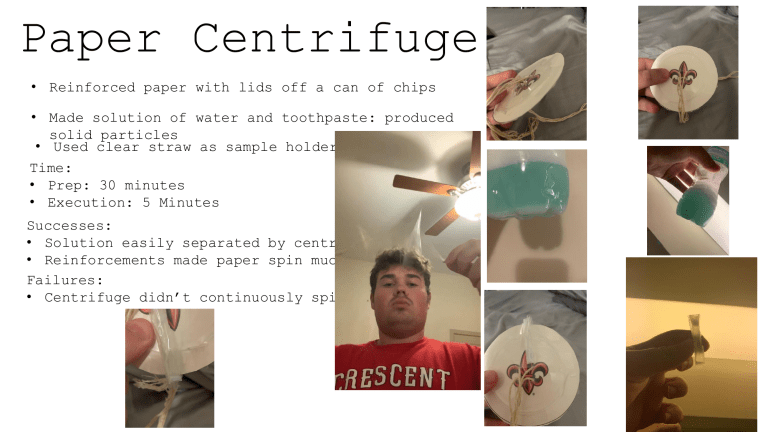 Paper Centrifuge Project