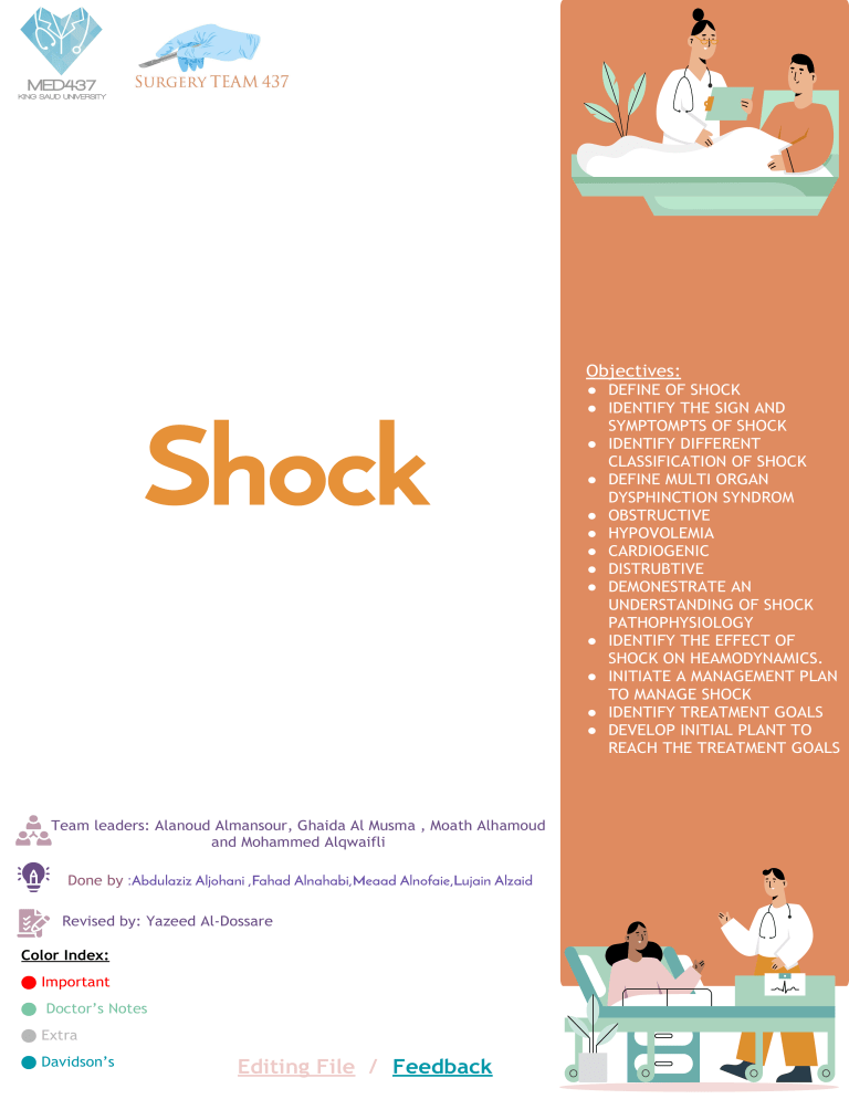 Shock: Definition, Types, and Management in Medicine