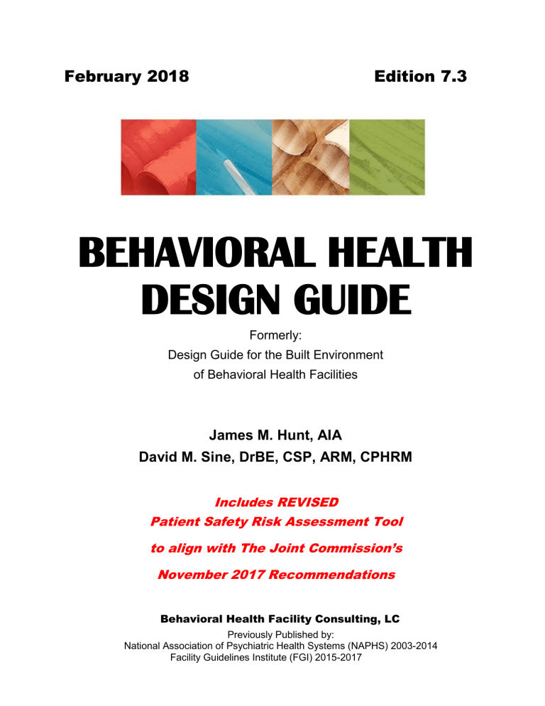 Behavioral Health Design Guide Edition 7.3