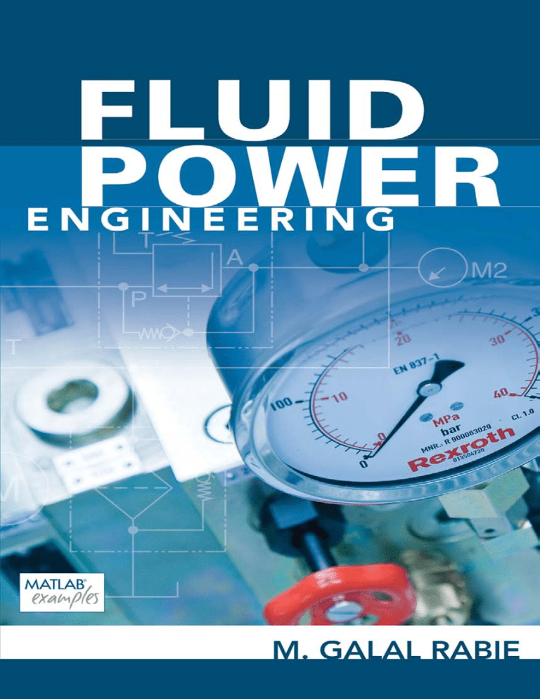 Fluid Power Engineering Textbook by M. Galal Rabie