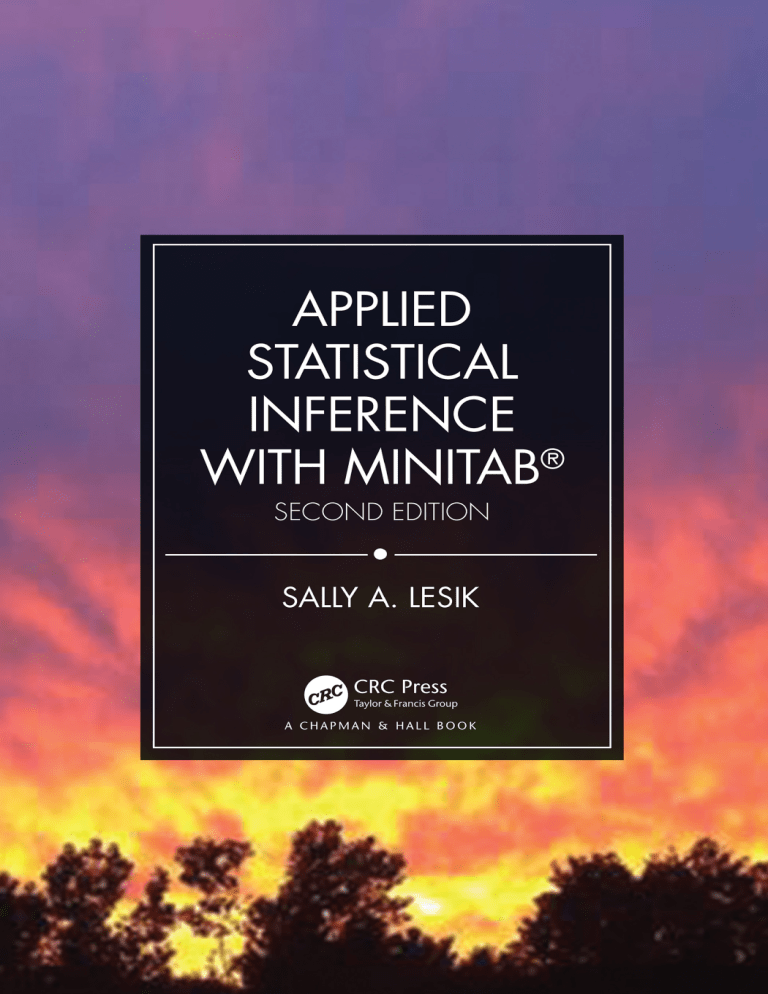 Applied Statistical Inference with MINITAB® Second Edition Textbook