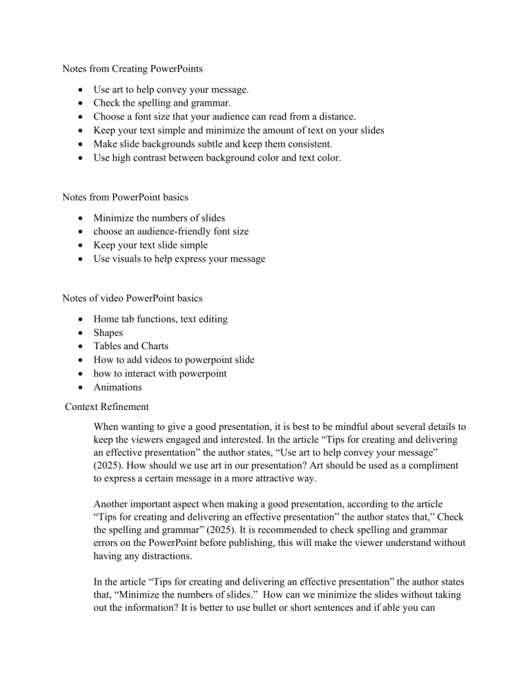 PowerPoint Creation Tips: Effective Presentation Guide