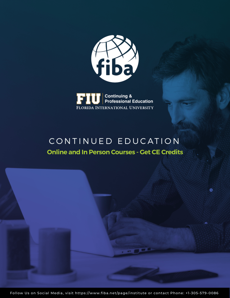 FIU & FIBA Continuing Education Courses - AML, Wealth Management