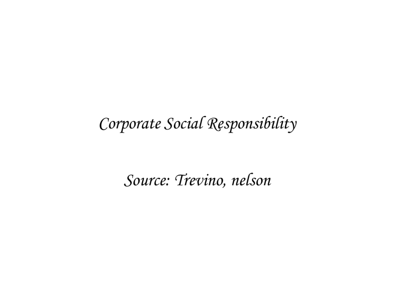Corporate Social Responsibility Lecture Slides: Pragmatic, Ethical ...